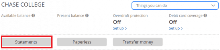 How to View Your Chase Account Statements