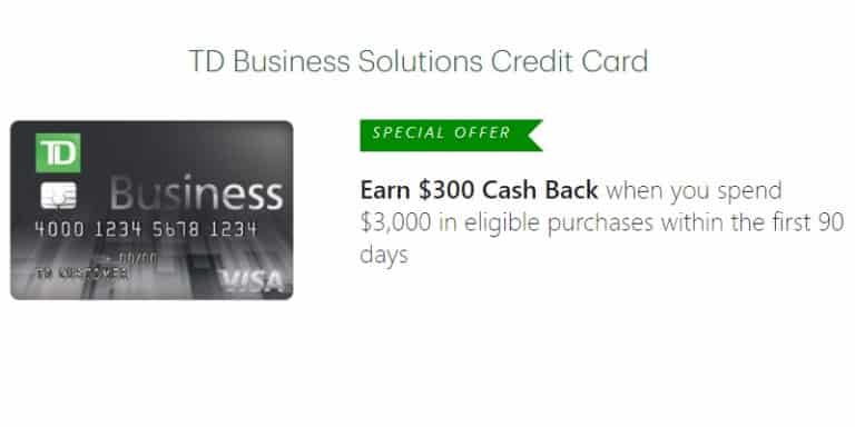 TD Business Solutions Visa Credit Card Review: $200 Cash Back