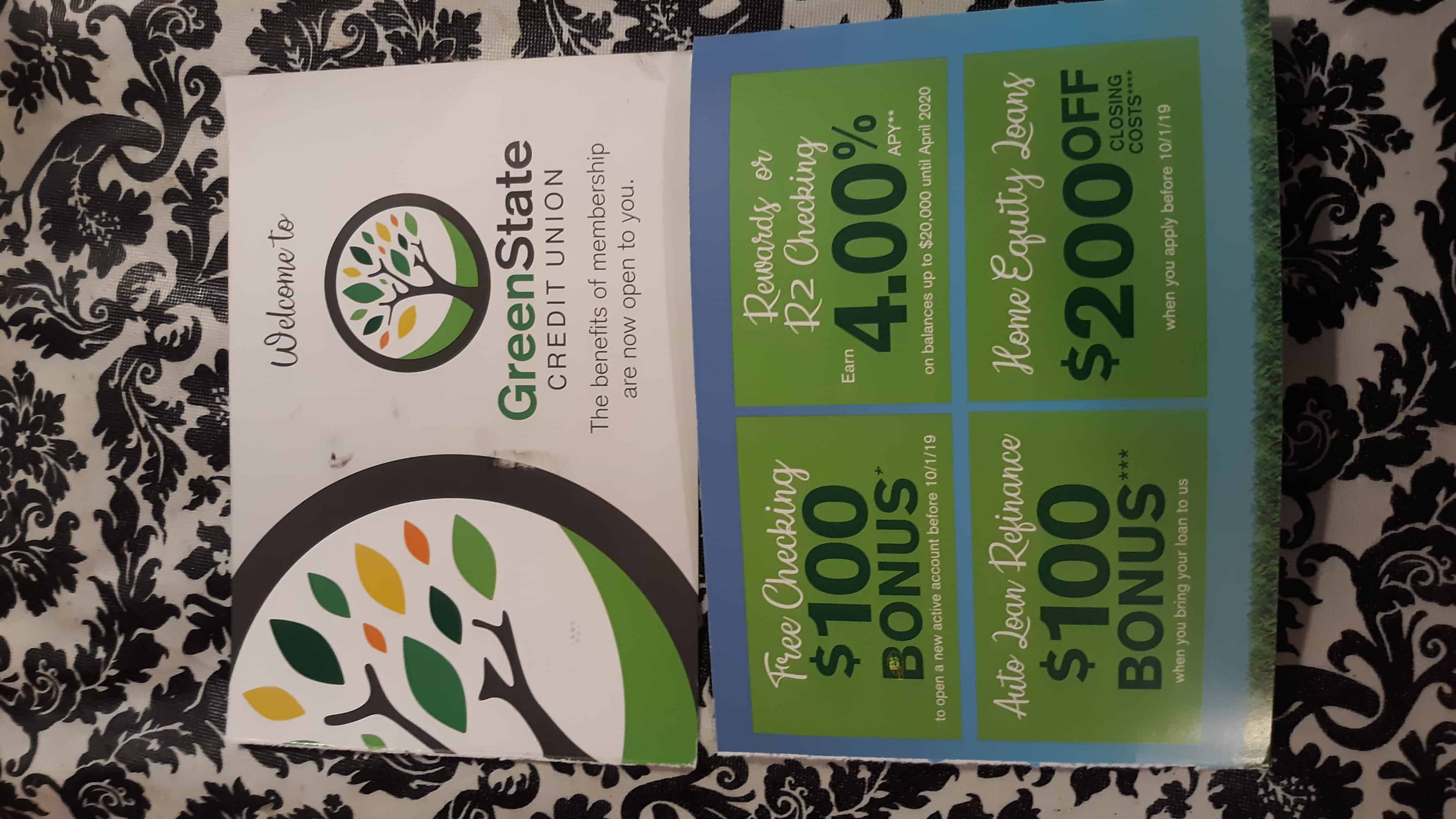 Green State Credit Union $100 Checking Referral Bonus (Iowa only)