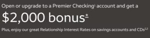 Wells Fargo Premier Checking $2,000 Bonus (Nationwide) - Bank Checking Savings
